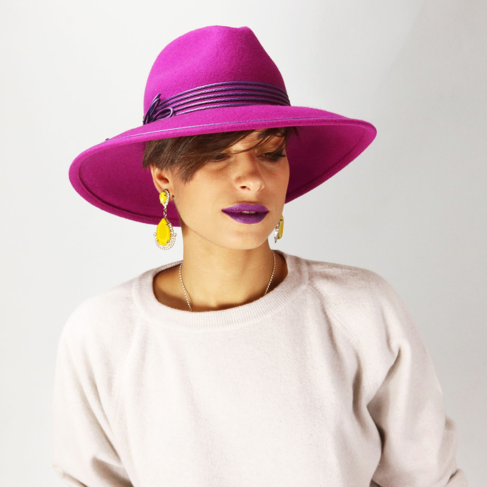 High quality women's hats Made in Italy